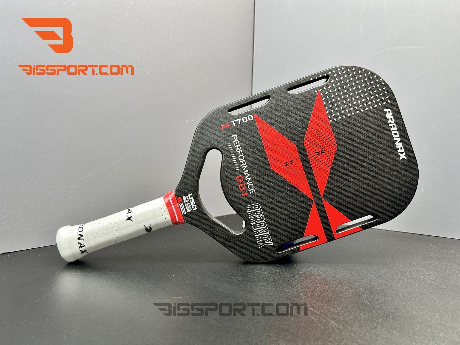 Vợt Pickleball Chính Hãng Arronax Performance 001 T700 3k - Màu Đen Đỏ - Cao Cấp - Ổn Định Tốt